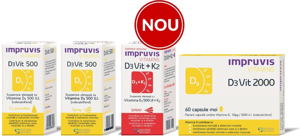 Impruvis lansează noul Impruvis D3VIT+ K2, pentru UN PLUS D3 SĂNĂTATE ...